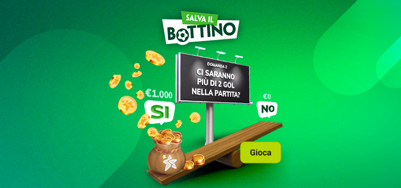 Salva il bottino: rispondi al quiz sullo sport e vinci i bonus | Sisal